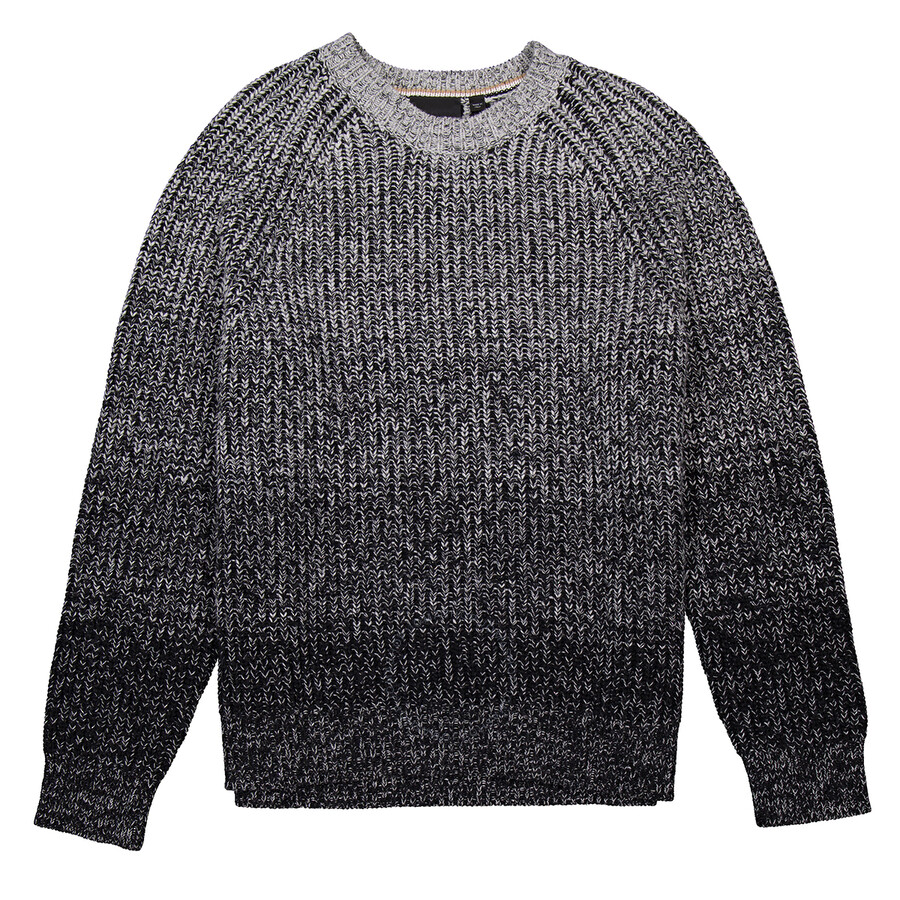 Hugo Boss Long-sleeve Crew Neck Jumpers In Silver Tone | ModeSens