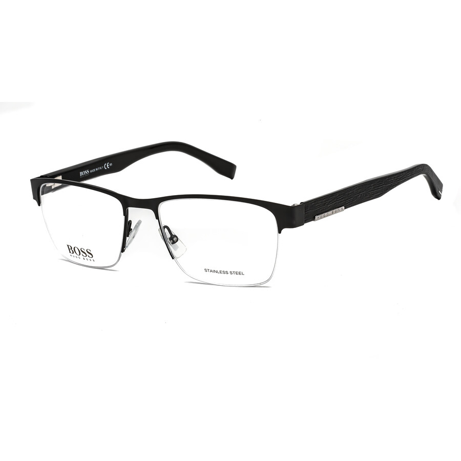 Hugo Boss Men's Black Rectangular Eyeglass Frames 0683010G0054 ...