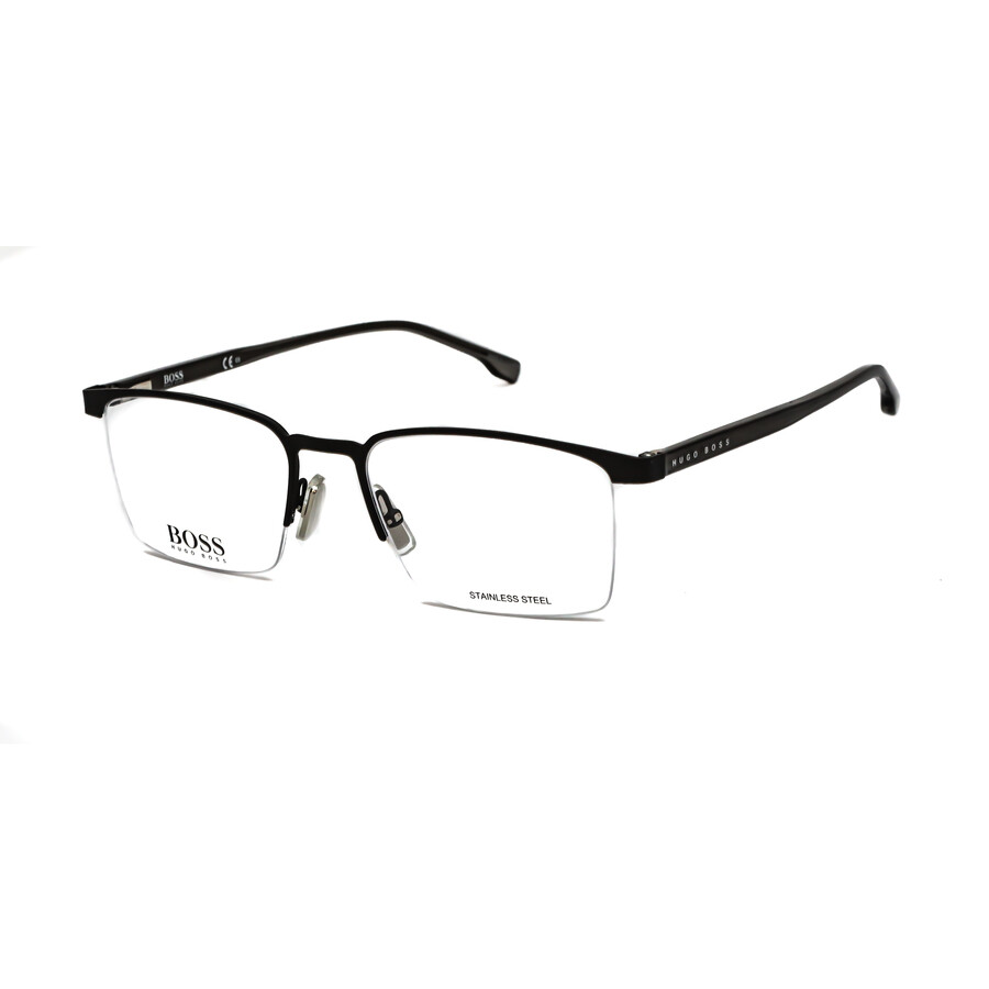 Hugo Boss Men's Black Rectangular Eyeglass Frames BOSS108800030056 ...
