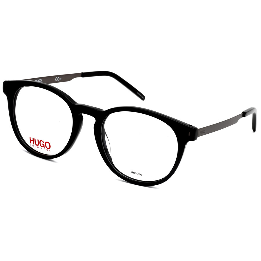 Hugo Boss Men's Black Rectangular Eyeglass Frames HG103708070049 ...