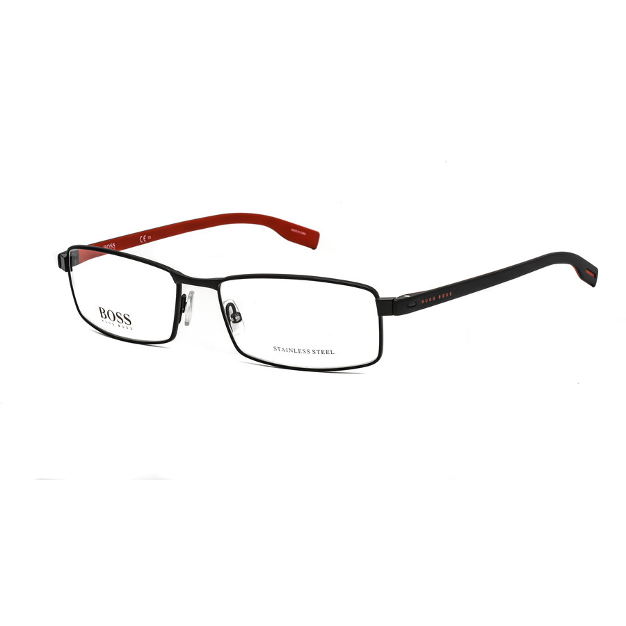 Hugo Boss Men's Black Square Eyeglass Frames 0609/N0BLX0056 ...