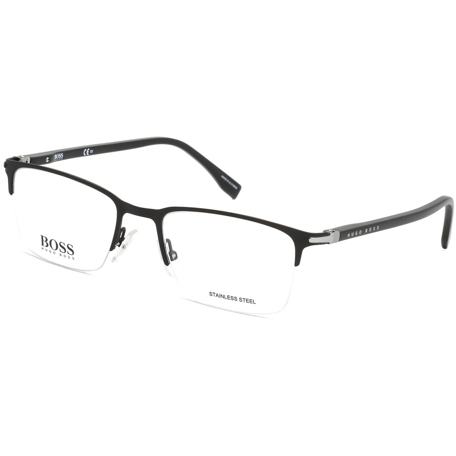 Hugo Boss Men's Black Square Eyeglass Frames 100700030052 716736071961 ...