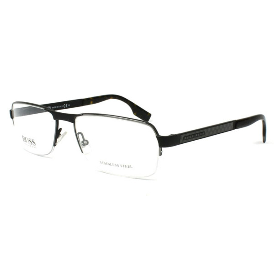 Hugo Boss Men's Black Square Eyeglass Frames BOSS04330ELJ0055 ...