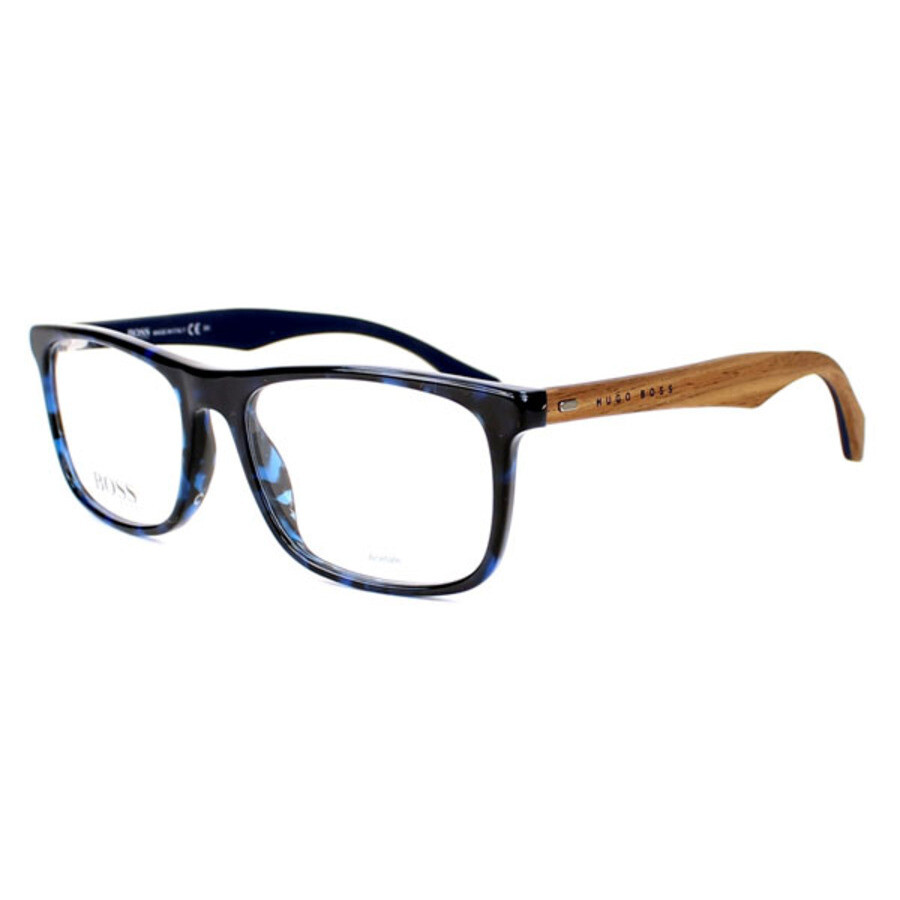Hugo Boss Men's Blue Rectangular Eyeglass Frames 07790RAK0054 ...