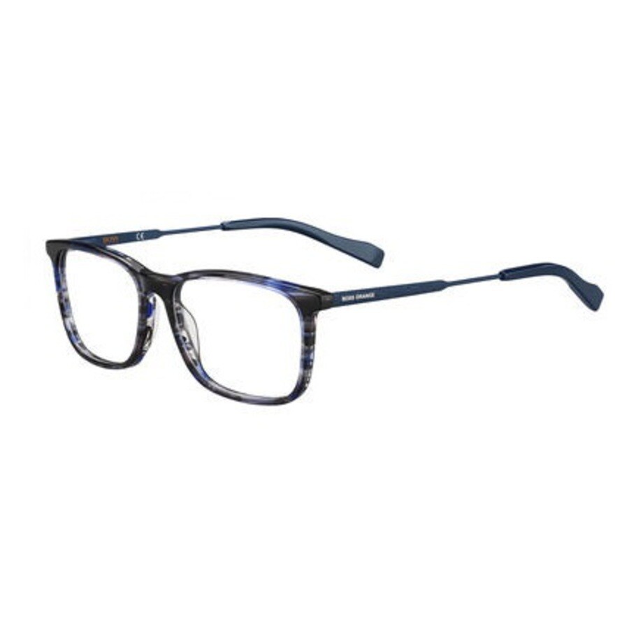 Hugo Boss Men's Blue Rectangular Eyeglass Frames Bo03070AVS0053 ...