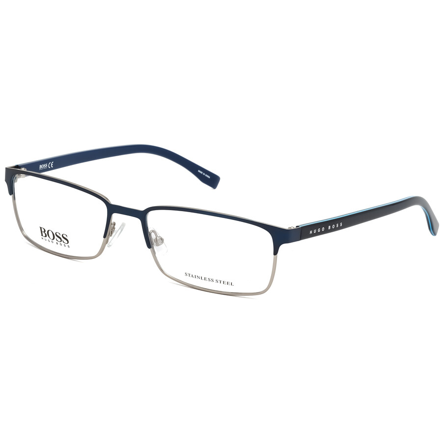 Hugo Boss Men's Blue Square Eyeglass Frames 07660QJF0055 762753590152 ...