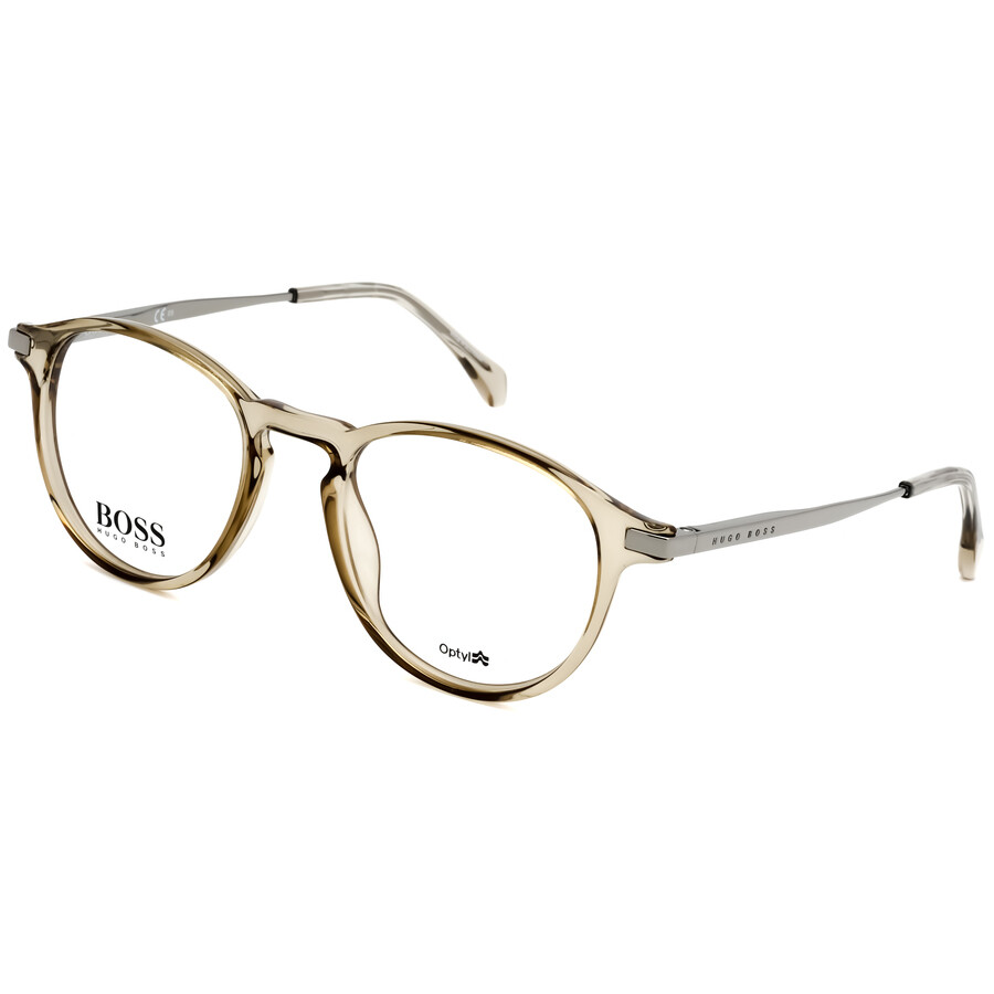 Hugo Boss Men's Brown Round Eyeglass Frames Boss1093009Q0049 ...
