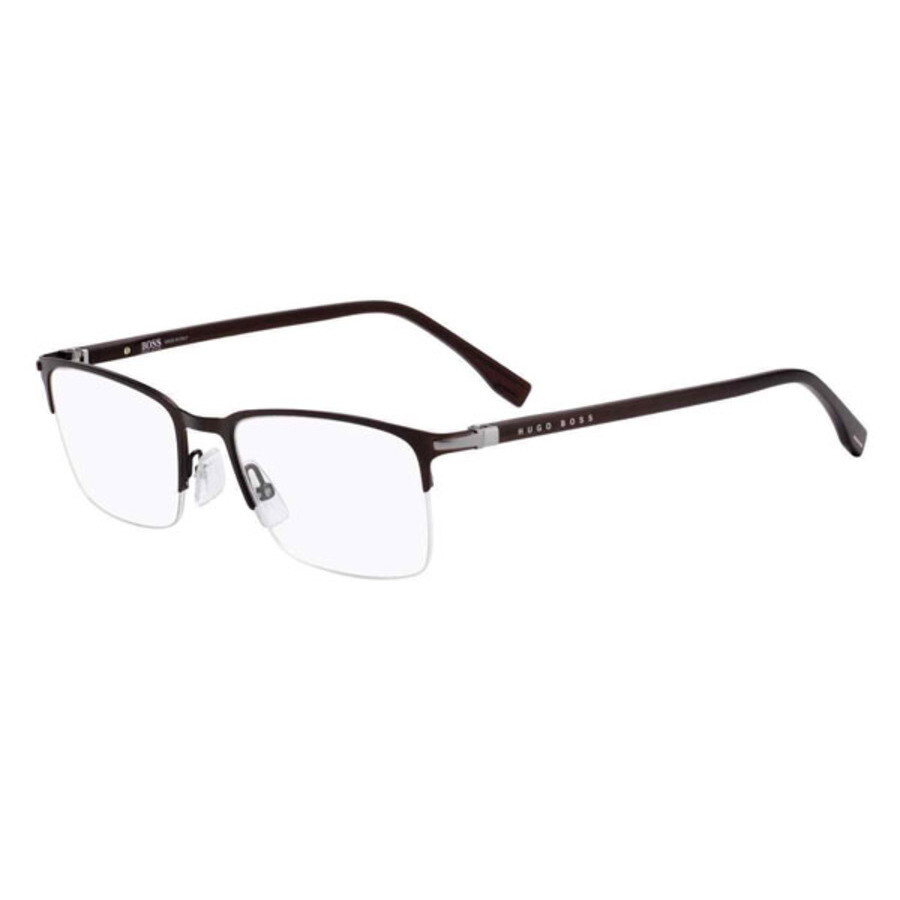 Hugo Boss Men's Brown Square Eyeglass Frames 100704IN0052 716736071978 ...