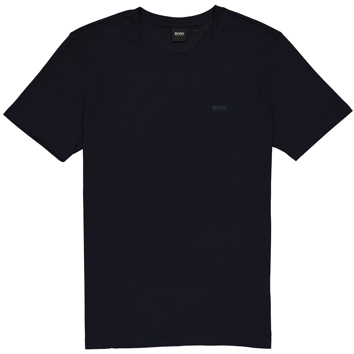 Hugo Boss Men's Crewneck Logo T-Shirt in Yarned Dyed Single Jersey ...