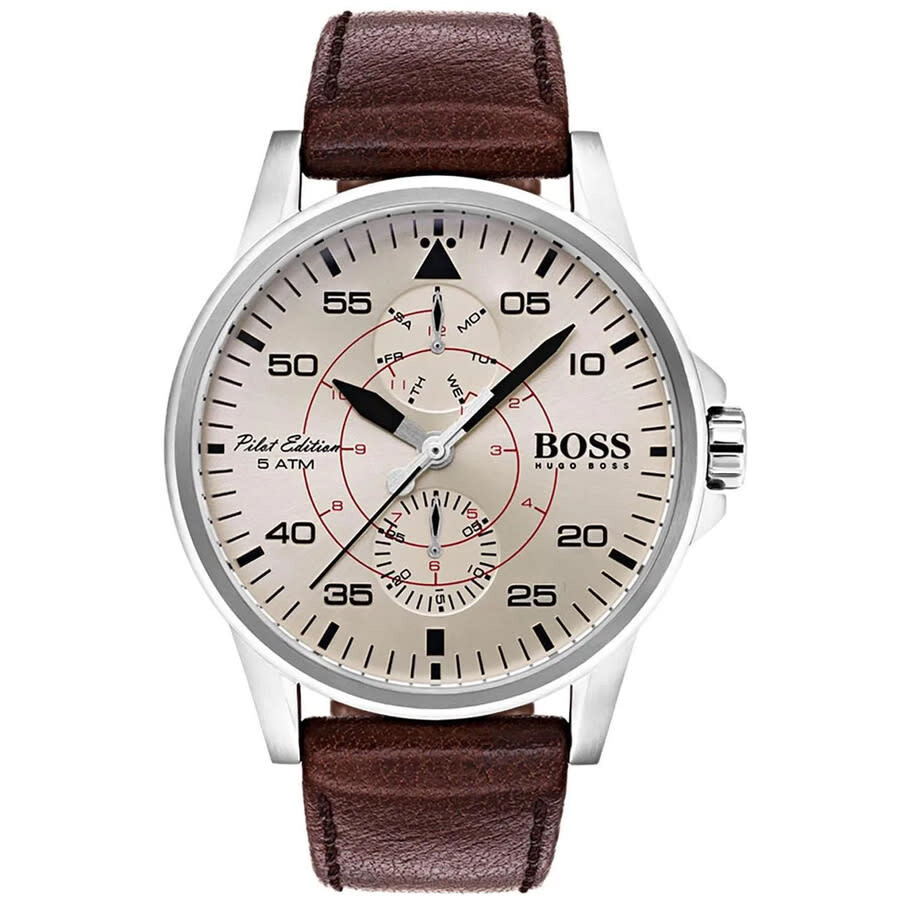 Hugo Boss Pilot Aviator Quartz Men's Watch 1513516 885997225465 - Hugo ...