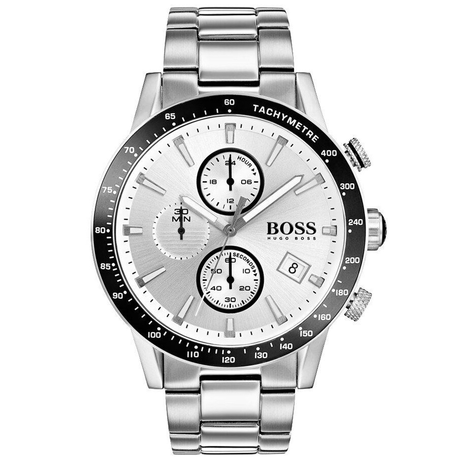 Hugo Boss Rafale Chronograph Quartz Silver Dial Men's Watch 3062279 ...