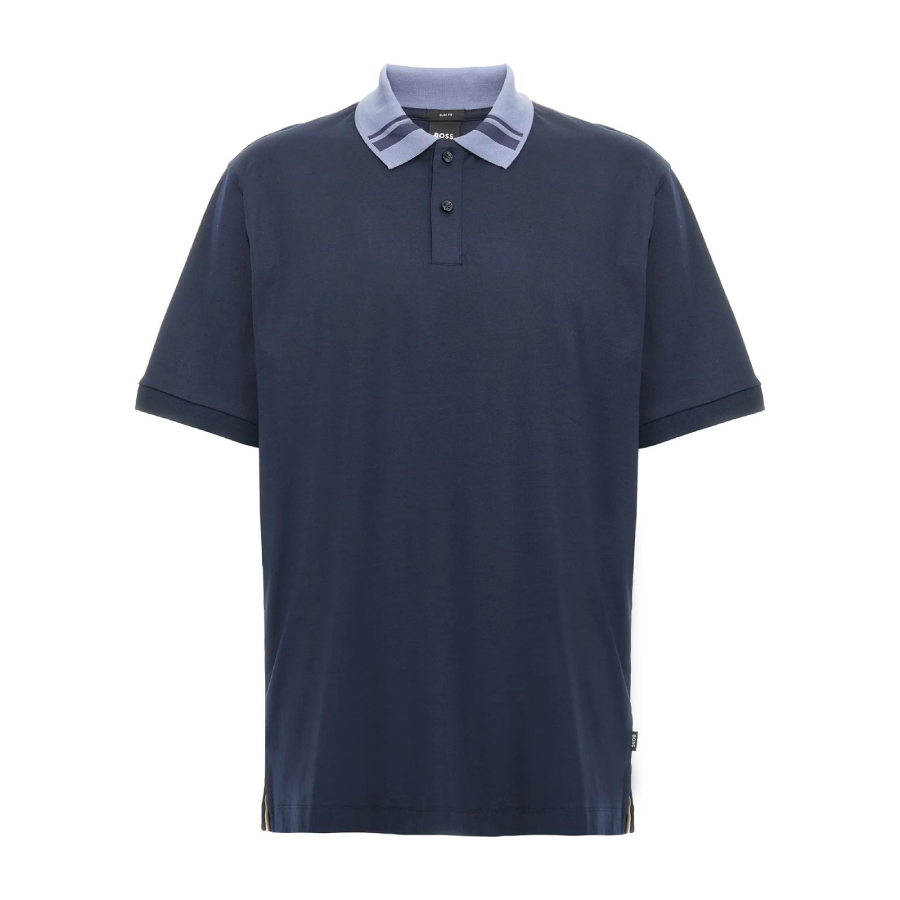 Hugo Boss Striped Polo-Collar Cotton Polo Shirt, Size X-Large 50521127 ...