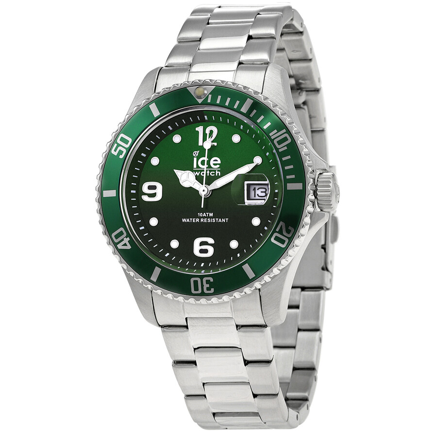Ice-Watch Ice Quartz Green Dial Stainless Steel Men's Watch 016544 ...