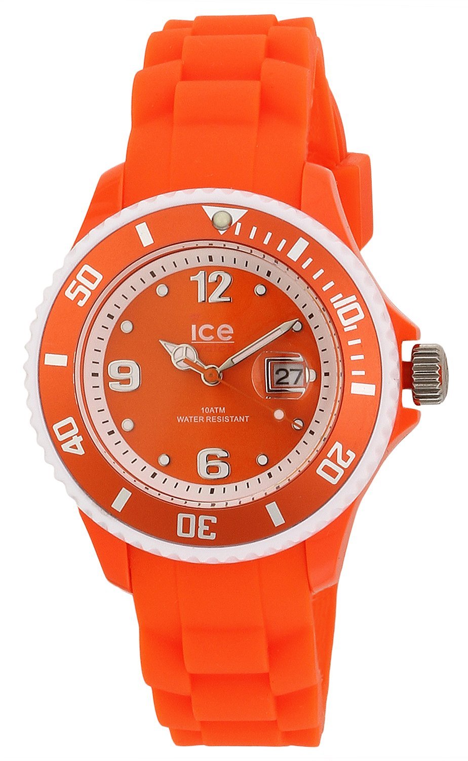 Ice-Watch Ice Sunshine Neon Orange Dial Neon Orange Silicone Ladies ...
