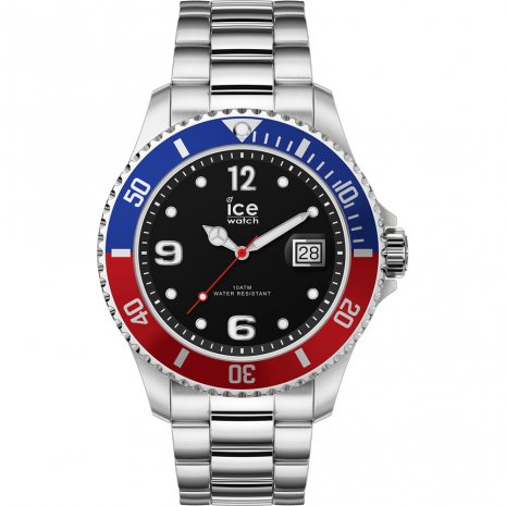 Ice-Watch Quartz Black Dial Pepsi Dial Stainless Steel Men's Watch ...
