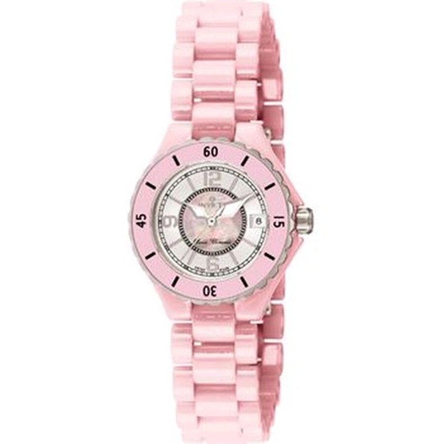 Invicta Pink Ceramic Ladies Watch 3482 843836034821 - Watches, Diver ...