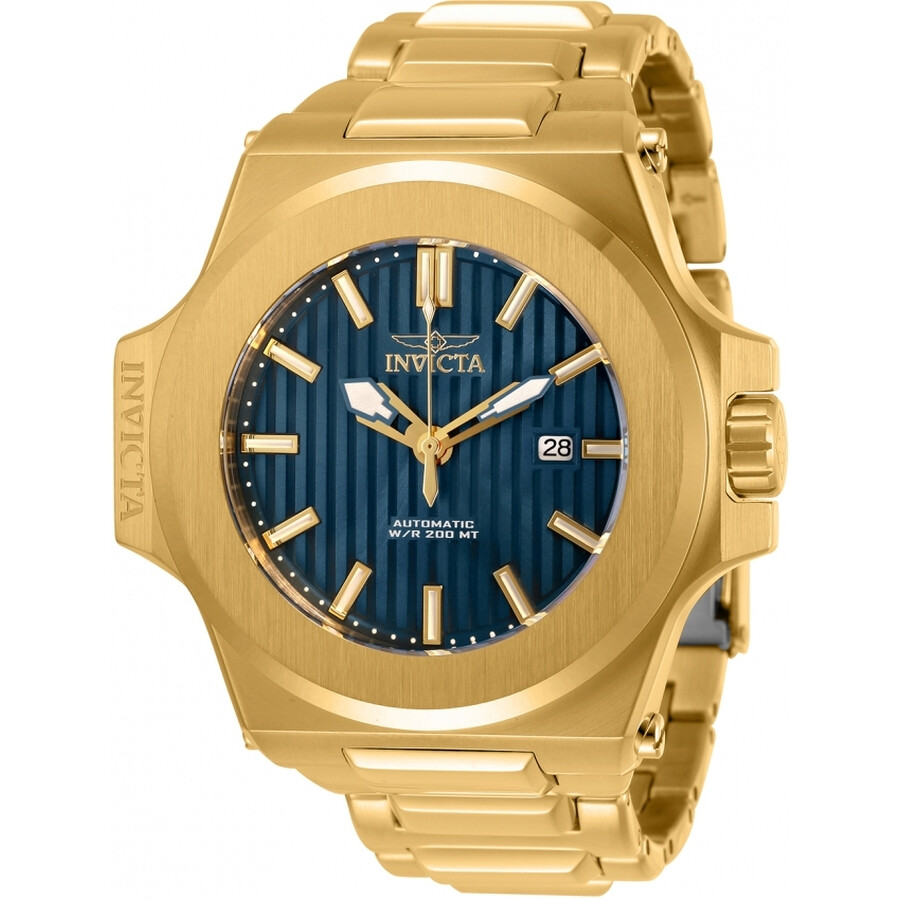 Invicta Akula Automatic Blue Dial Yellow Gold-tone Men's Watch 30135 ...