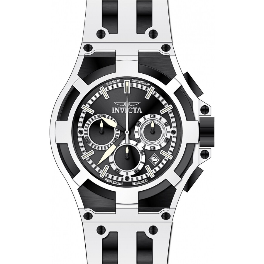 Invicta Akula Chronograph Black Dial Men's Watch 22374 886678273997 ...