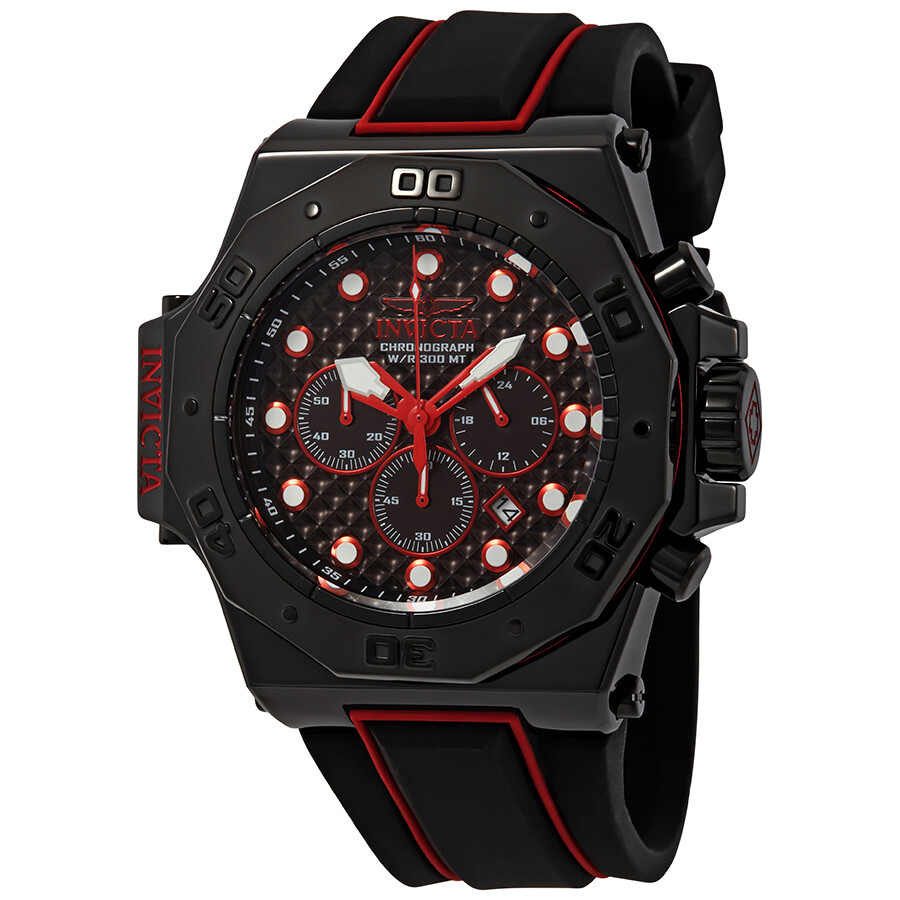 Invicta Akula Chronograph Black Dial Men's Watch 25387 886678307371 ...