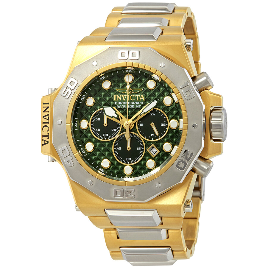 Invicta Akula Chronograph Green Dial Men's Watch 26044 886678314324 ...