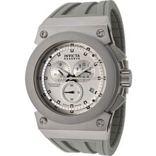 Invicta Akula Chronograph Grey Dial Stainless Steel Grey Rubber Men's ...