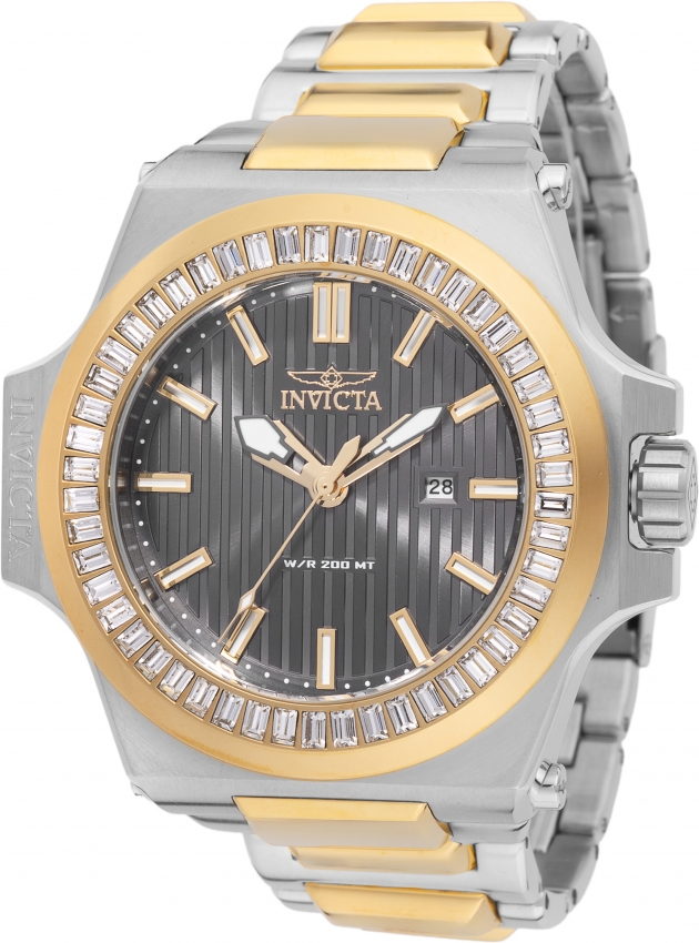 Invicta Akula Quartz Crystal Gunmetal Dial Men's Watch 49135 ...