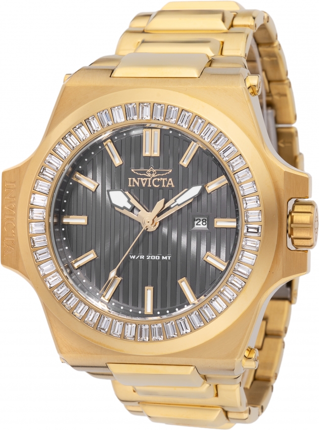 Invicta Akula Quartz Crystal Gunmetal Dial Men's Watch 49137 ...
