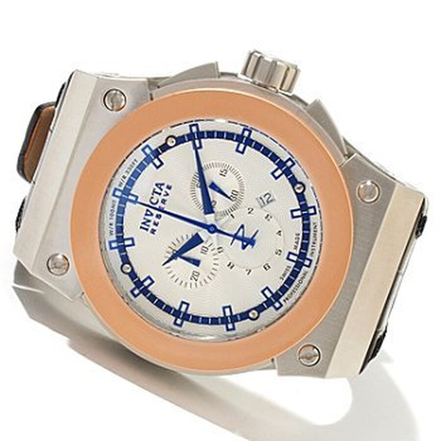 Invicta Akula Reserve Chronograph Silver Dial Men's Watch 10950 ...