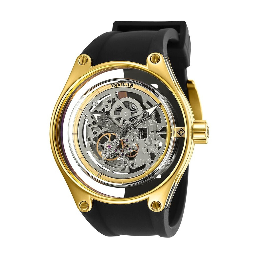 Invicta Anatomic Automatic Silver Skeleton Dial Men's Watch 25114 ...