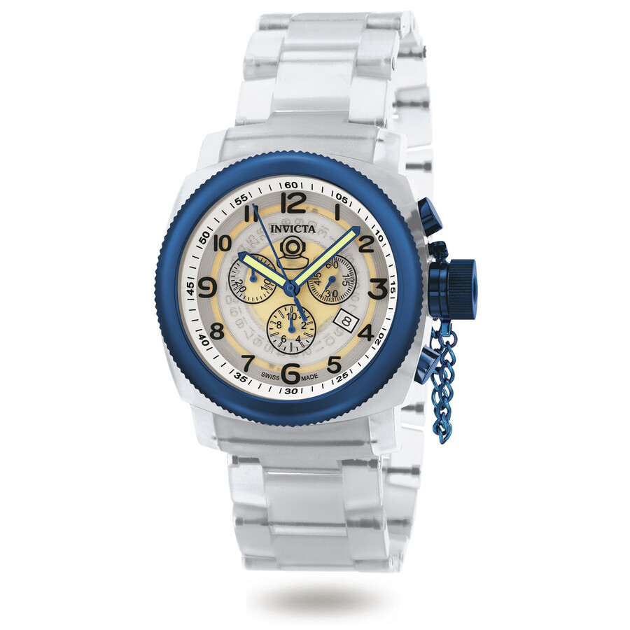 Invicta Anatomic Chronograph Quartz Silver Dial Men's Watch 3901 ...