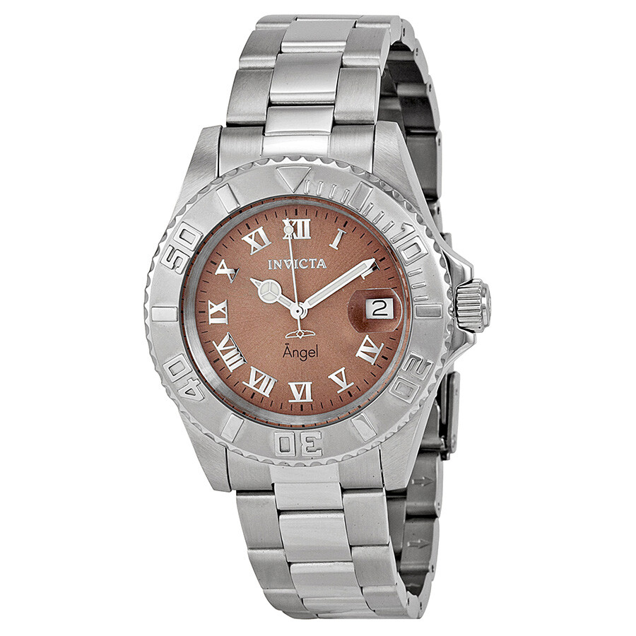 Invicta Angel Brown Dial Stainless Steel Ladies Watch 14362 ...