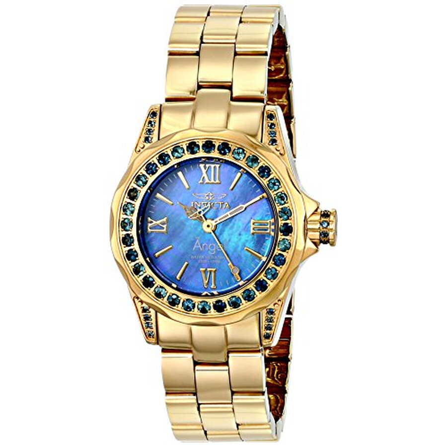 Invicta Angel Chronograph Crystal Blue Dial Ladies Watch 15055 ...