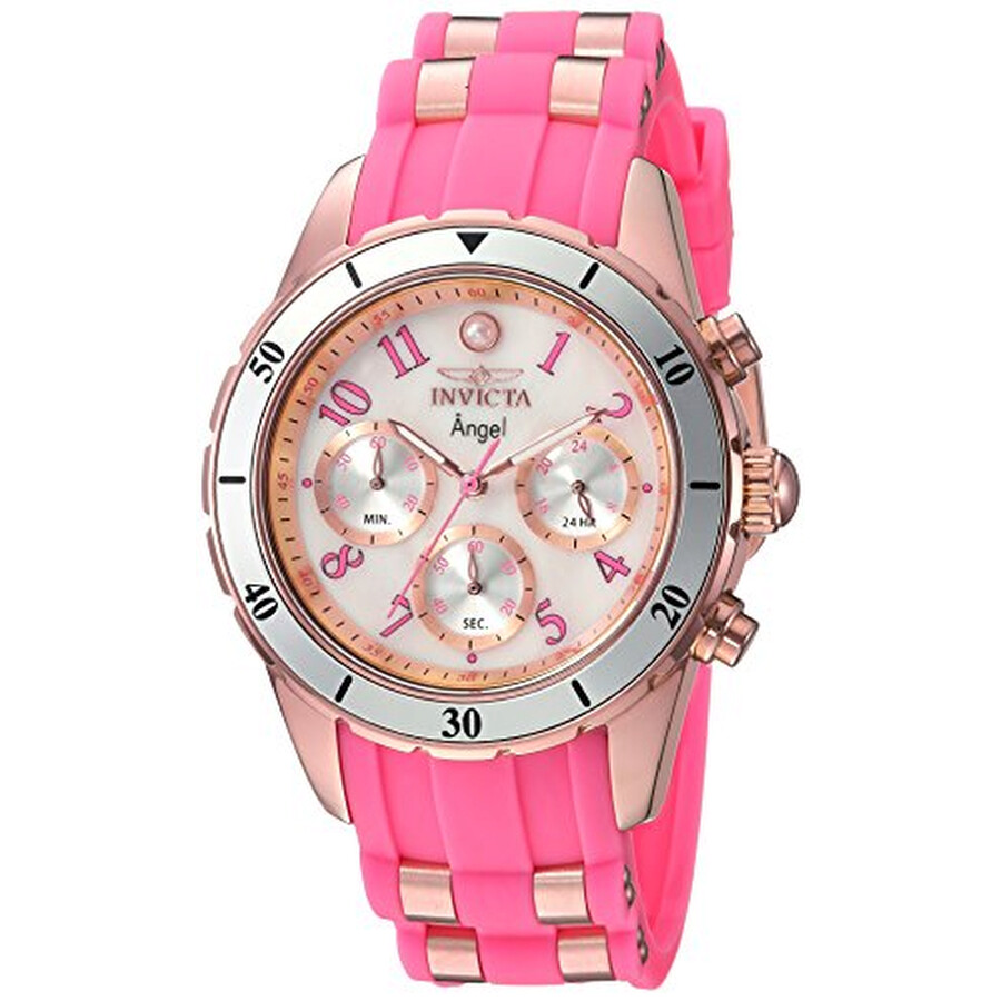 Invicta Angel Chronograph Pink Ladies Watch 24900 886678301201 ...