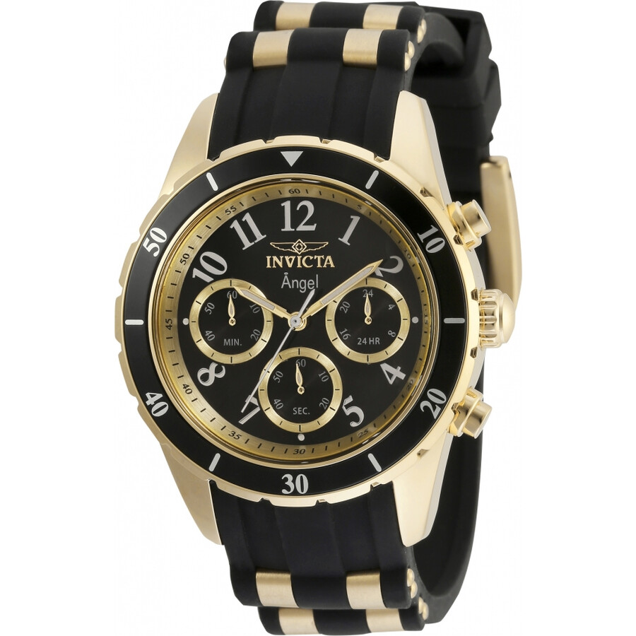 Invicta Angel Chronograph Quartz Black Dial Ladies Watch 35589 ...