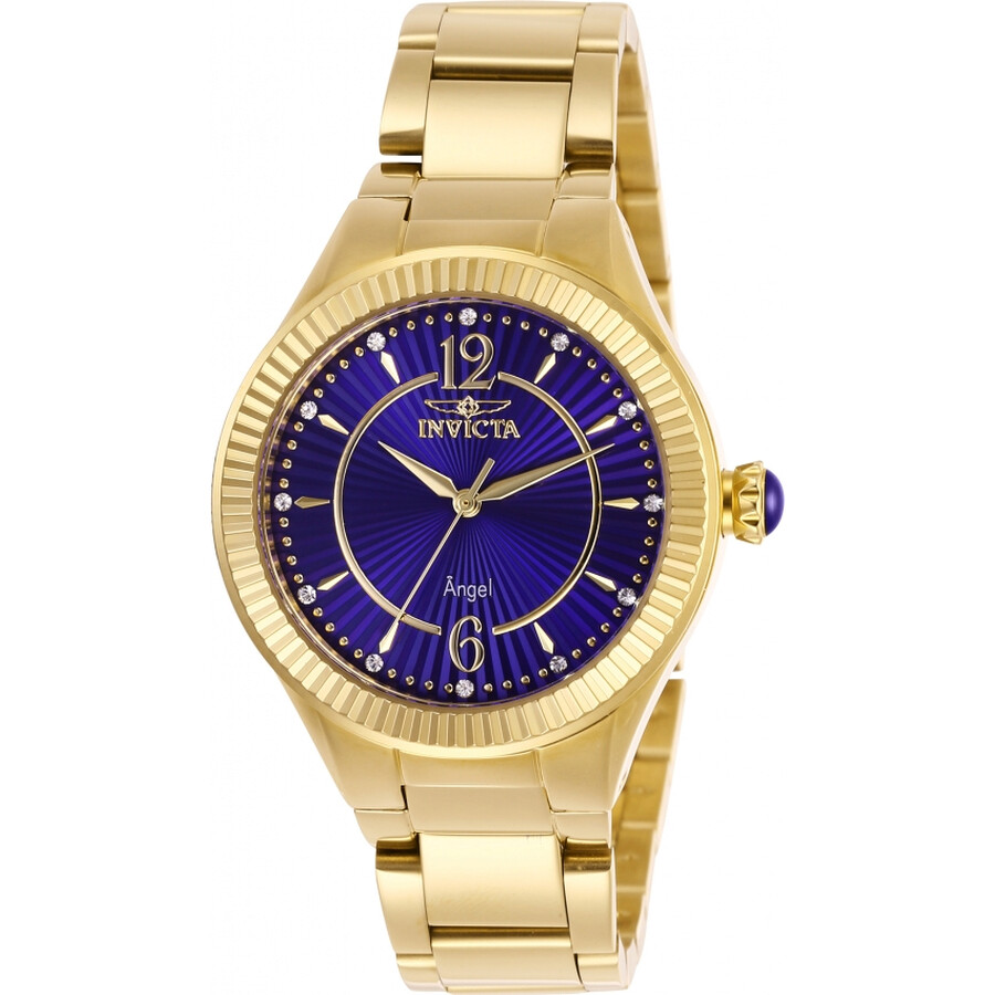 Invicta Angel Crystal Blue Dial Ladies Watch 28281 886678337538 ...