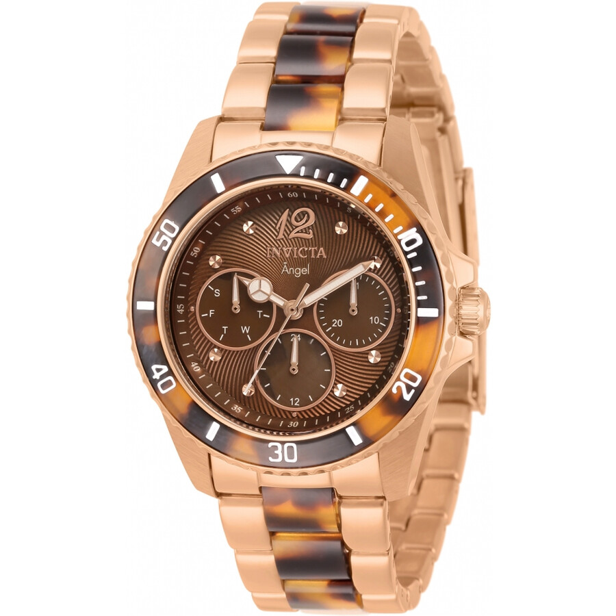 Invicta Angel Quartz Brown Dial Ladies Watch 32536 886678384068 ...