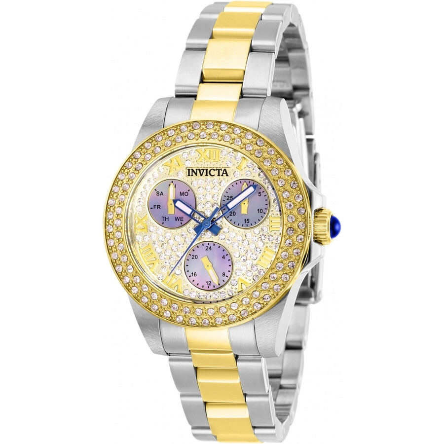 Invicta Angel Quartz Crystal Pave Dial Ladies Watch 28475 886678339471 ...