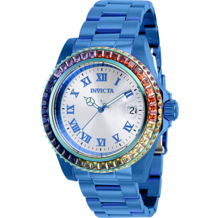 Invicta Angel Quartz Crystal Silver Dial Ladies Watch 40231 ...