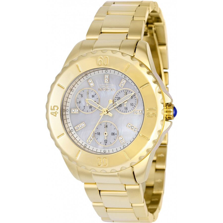 Invicta Angel Quartz Crystal Silver Dial Unisex Watch 37799 ...