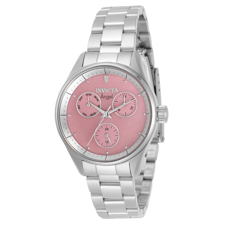 Invicta Angel Quartz Pink Dial Ladies Watch 31361 886678370658 ...