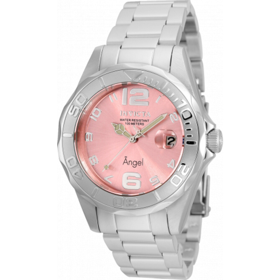Invicta Angel Quartz Pink Dial Ladies Watch 36053 886678440696 ...