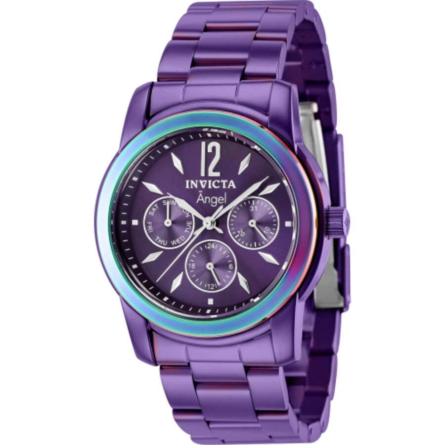 Invicta Angel Quartz Purple Dial Ladies Watch 40226 886678541386 ...