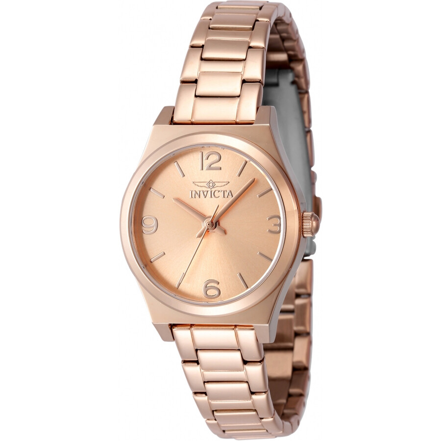 Invicta Angel Quartz Rose Gold Dial Ladies Watch 48248 886678643301 ...