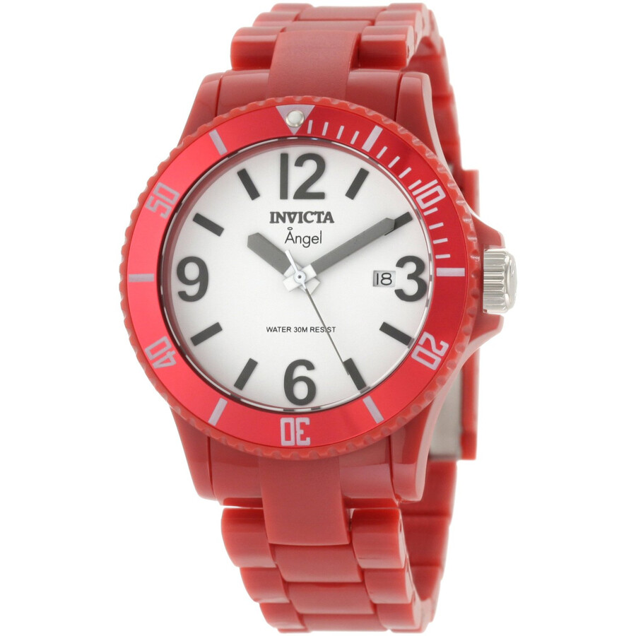 Invicta Angel Red Messenger White Dial Red Ladies Watch 1215 ...