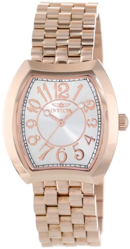 Invicta Angel Silver Dial 18kt Rose Gold-plated Ladies Watch 15041 ...