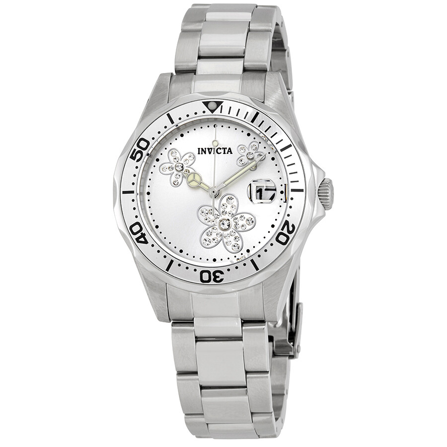 Invicta Angel Silver Dial Ladies Watch 12506 886678125067 - Watches ...