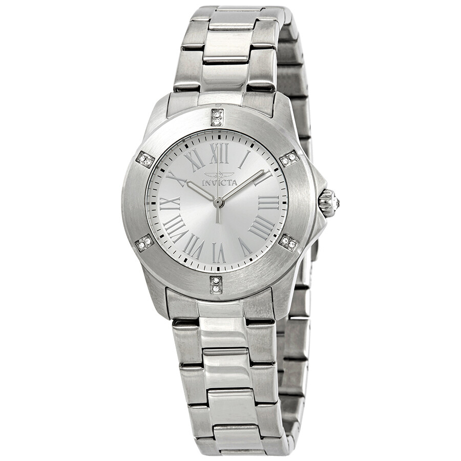 Invicta Angel Silver Dial Stainless Steel Ladies Watch 19255 ...