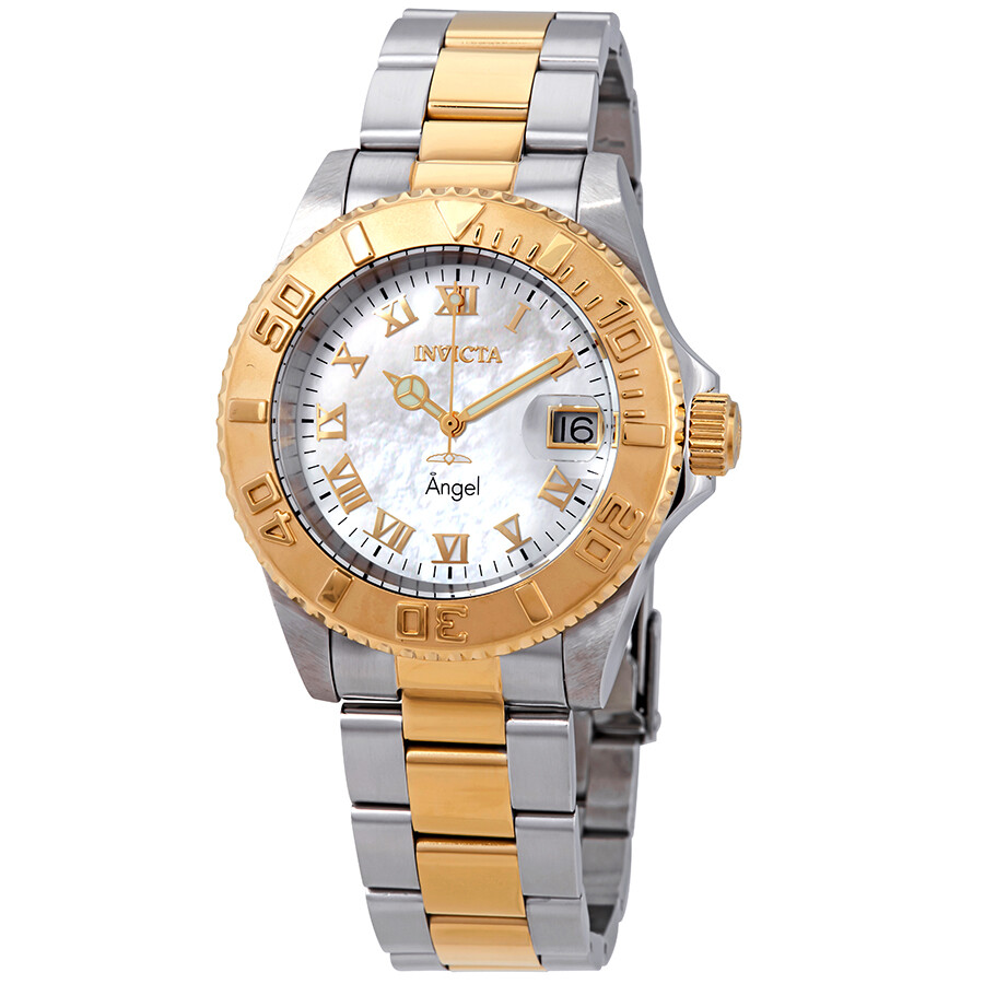 Invicta Angel White Dial Two-tone Ladies Watch 14364 886678149544 ...