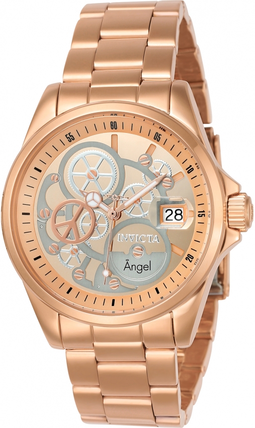 Invicta Angel Rose Dial Rose Gold-plated Ladies Watch 23569 ...