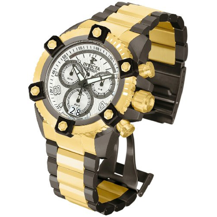 Invicta Arsenal Chronograph Silver Dial Men's Watch 12982 0886678129829 ...